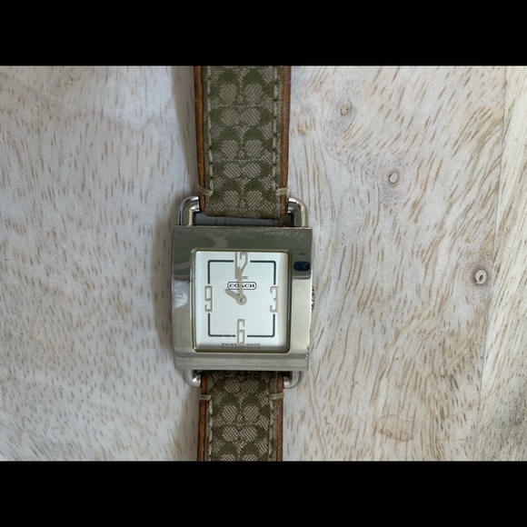 Coach | Accessories | Coach Watch With Signature Material Band | Poshmark